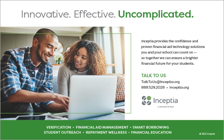 Ad - Inceptia - Summer 2022 - PASFAA - Pennsylvania Association of ...