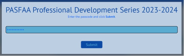 PFAT: Webinars Subcommittee - PASFAA - Pennsylvania Association of ...